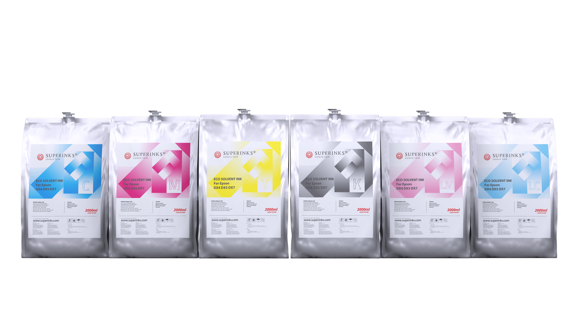 Encre Eco Sol Max pour Epson Roland Mimaki Mutoh - SUPERINKS